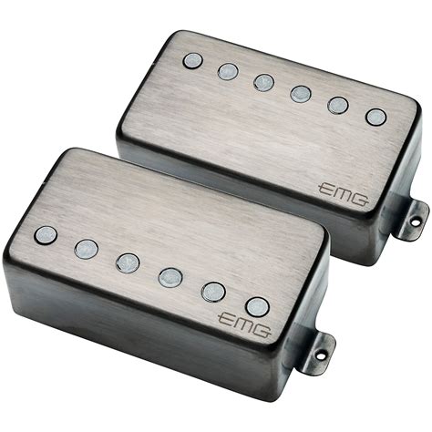 EMG 57/66 TW Dual Mode Pickup Set Brushed Black Chrome | Musician's Friend