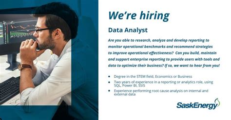 Saskenergy On Linkedin Data Analyst
