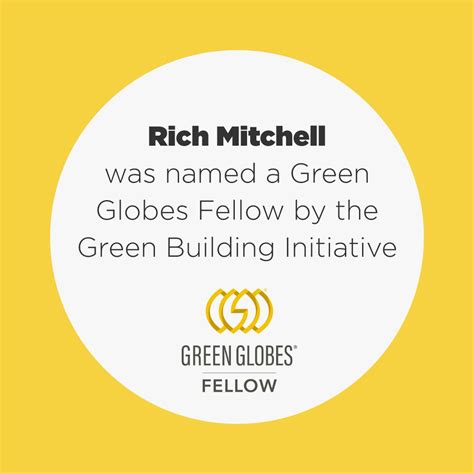 Mackenzie Is Proud To Share That Rich Mitchell Has Been Named A Green Globes Fellow By The