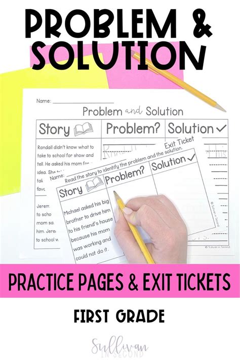Problem And Solution Worksheets Exit Tickets RL Problem And