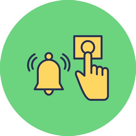 Emergency Alarm Button Vector Icon 19966188 Vector Art At Vecteezy
