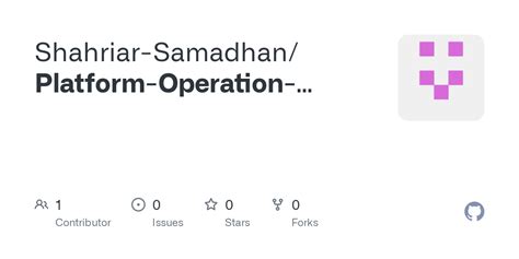 GitHub Shahriar Samadhan Platform Operation Dashboard