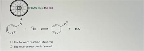 Solved The Forward Reaction Is Favored The Reverse Reaction