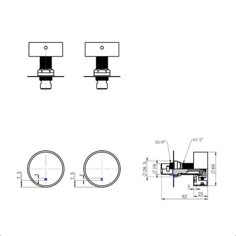 Star Mini Matte Black Wall Tap Set 14 Turn Acqua Bathrooms
