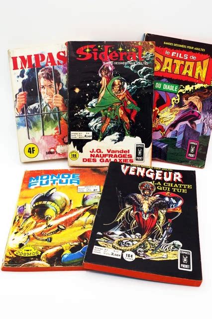 Vintage 1970s Pulp Comic Books Bundle In French 34 99 Picclick Ca