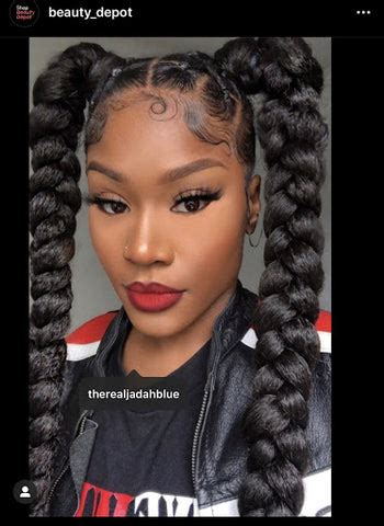 Jumbo Braid Ponytail Hairstyles