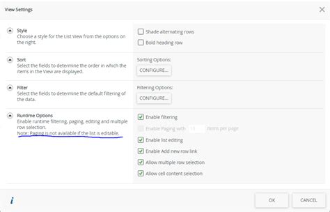 Editable List View Doesn T Allow Pagination Community