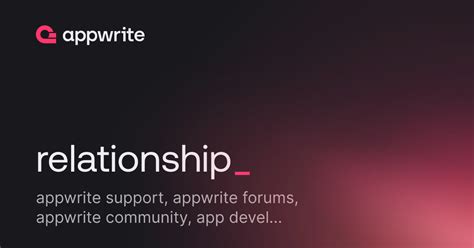 Relationship Threads Appwrite