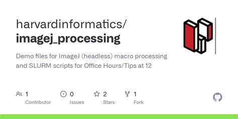 Github Harvardinformaticsimagejprocessing Demo Files For Imagej