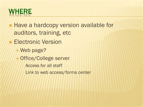 Ppt Designing And Implementing A Policy And Procedures Manual