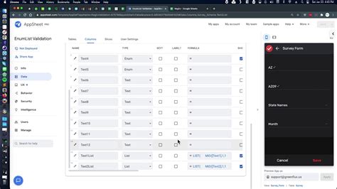 appsheet text validation sample app youtube