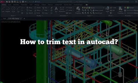 how to trim text in autocad caddikt