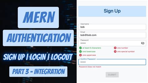 Mern Authentication Tutorial 3 The Integration Youtube