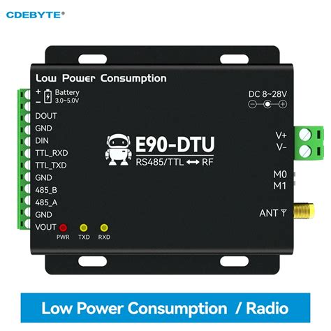 Lora 433mhz Wireless Rs485 Ttl To Rf Digital Transmission Radio Modbus Cdebyte E90 Dtu 400sl30l