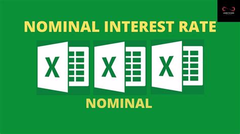 how to calculate nominal interest rate using excel function nominal when effective rate is given