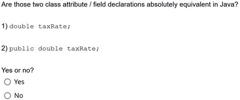 solved are those two class attribute field declarations