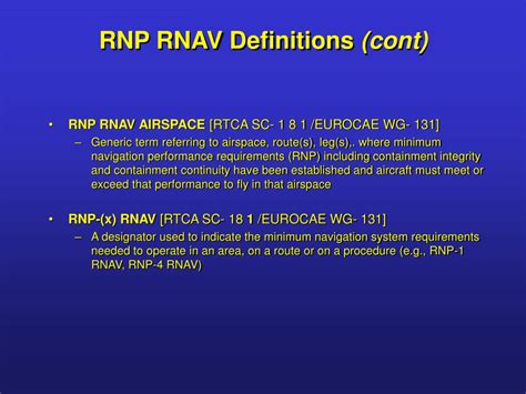 Ppt Required Navigation Performance Rnp Rnp Rnav Powerpoint