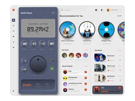 Music Web App Dashboard UI KIT