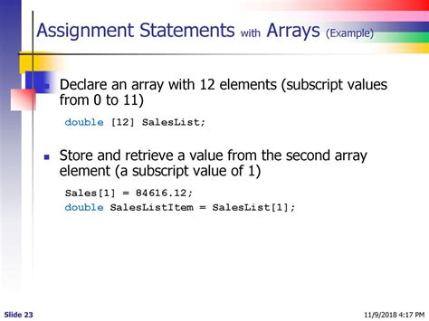 Arrays, Collections and Repetition Part A – Arrays and Repetition - ppt ...