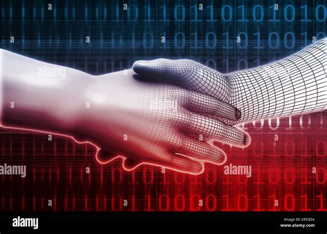 Man Machine Integration Stock Photo Alamy