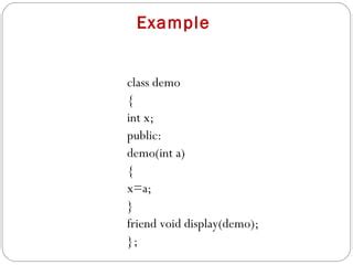 Friend Function C PPT Programming Languages Computing