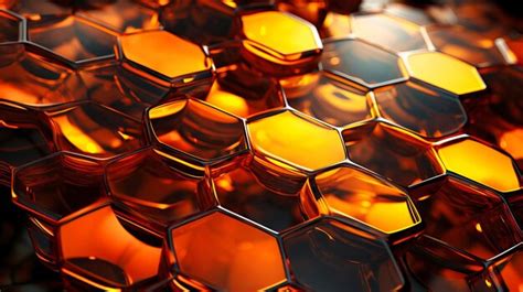 Premium Photo Hexagonal Patterns Forming Honeycomb Structures