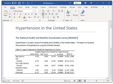 stata 17 中的可自定义表格，第 5 部分：一个回归模型的表格 北京环中睿驰科技有限公司