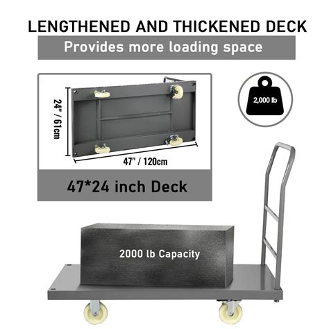 Rolling Flatbed Carts With Wheels