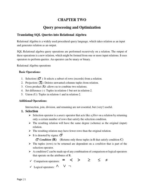 Adb Chapter Two Pdf Relational Model Mathematics