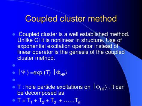 Ppt Response Approach To The Effective Hamiltonian Multi Reference Coupled Cluster Theory