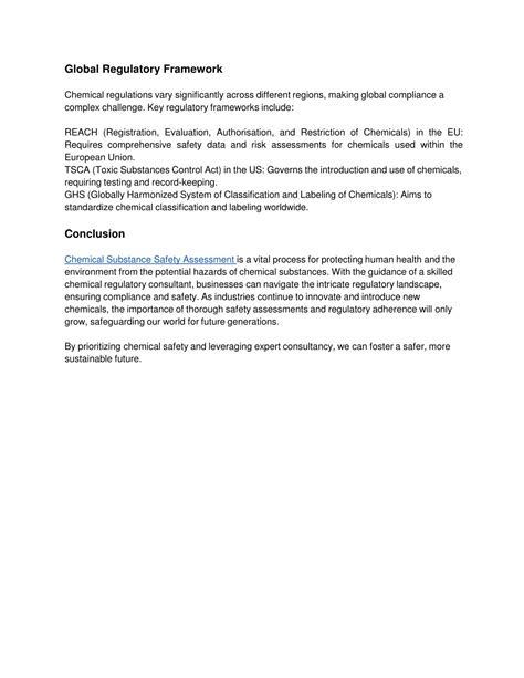 Ppt Chemical Substance Safety Assessment Ensuring Safety In The