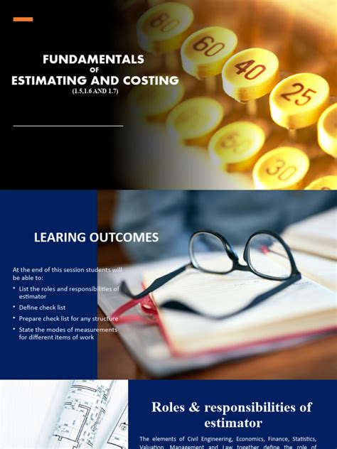 Fundamentals Of Estimating And Costing Part 2 Pdf Concrete Length