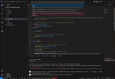 基于 platformio 的 esp32 开发环境 mintisan