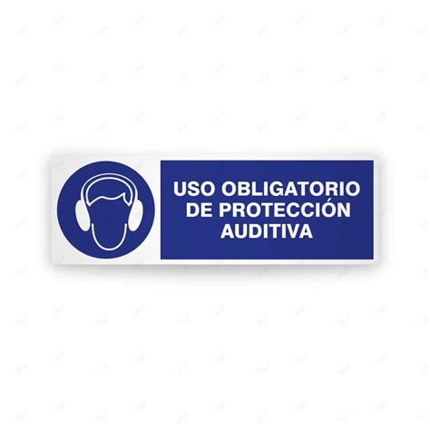 Rótulo De Obligación Uso Obligatorio De Proteccion Auditiva Cod Ob 203