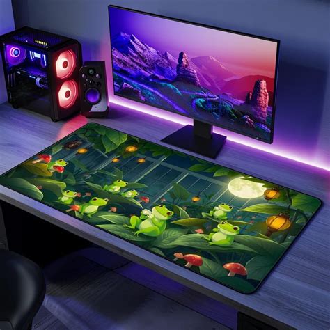 Large Xxl Anime Frog Art Desk Mat And Mouse Pad Japanese Gaming