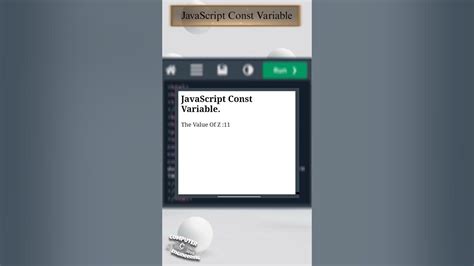 𝐉𝐚𝐯𝐚𝐒𝐜𝐫𝐢𝐩𝐭 𝐂𝐨𝐧𝐬𝐭 𝐕𝐚𝐫𝐢𝐚𝐛𝐥𝐞 Javascript Variables Const Script Html Css Educationslearning