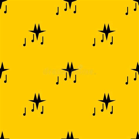 Vector Music Notes Pattern Background Simple Seamless Repeated Pattern Stock Vector