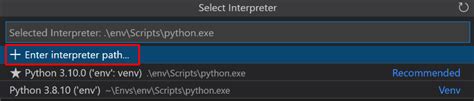 Python Connect Vscode To Venv That Serves The Entire Machine Stack Overflow