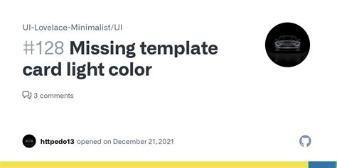 Missing Template Card Light Color · Issue 128 · Ui Lovelace Minimalist