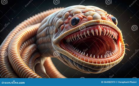 Detailed Helminth Illustration In Microscopic View Royalty Free Stock