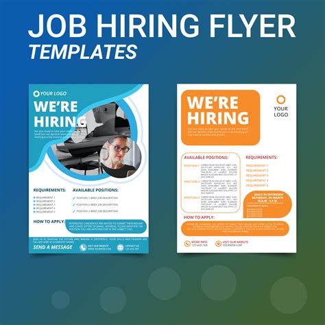 Job Hiring Flyer Templates Masterbundles