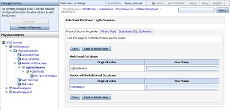 Configuring Oracle Data Service Integrator Resources
