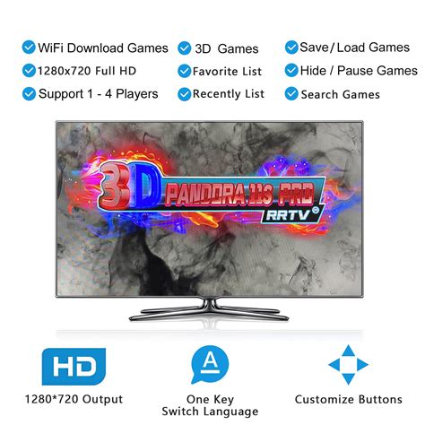 Regiisjoy 10000 Arcade Game Console Wifi Function Pandoras Box 18s Ap