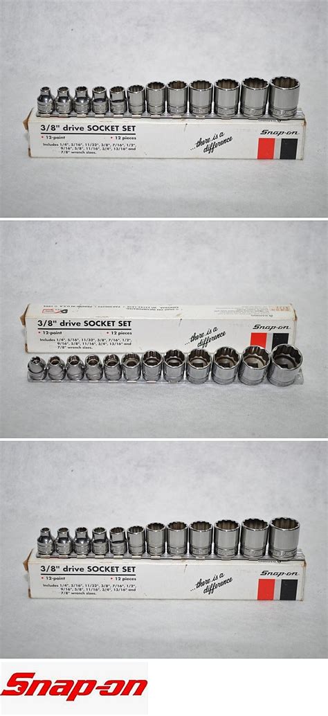 소리전자 - Snap-on 스냅-온 3/8" 드라이브 12각 소켓 세트 SOCKET SET