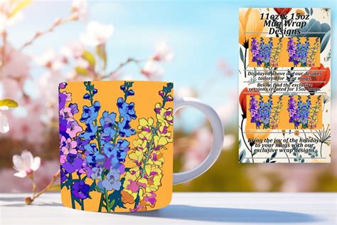 Cheerful Floral Pattern Mug Designs 3820902