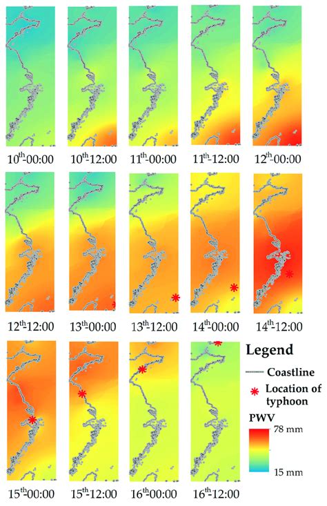 The Spatial Distribution Of Pwv In The Eastern Coastal Areas Of China