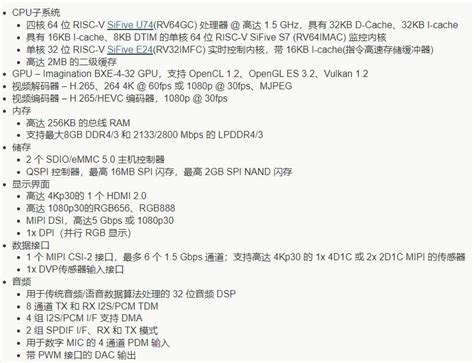 Specifications Of Starfive Jh7110 Risc V Processor Released Inews