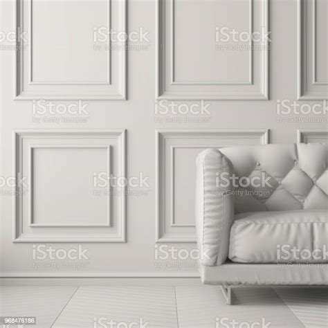 소파와 함께 거실의 인테리어입니다 트렌드 컬러입니다 3d 거실에 대한 스톡 사진 및 기타 이미지 거실 주거 건물 흰색 Istock