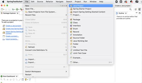 sts4 java 프로젝트 생성 및 git github 연동