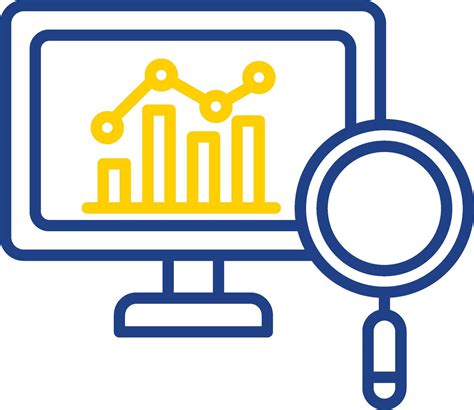Market Analytics Line Two Colour Icon Design 43705917 Vector Art At